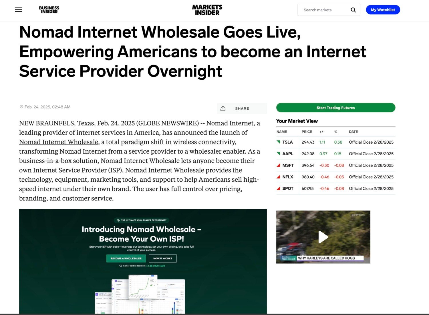 Nomad Internet Wholesale - Coneberry